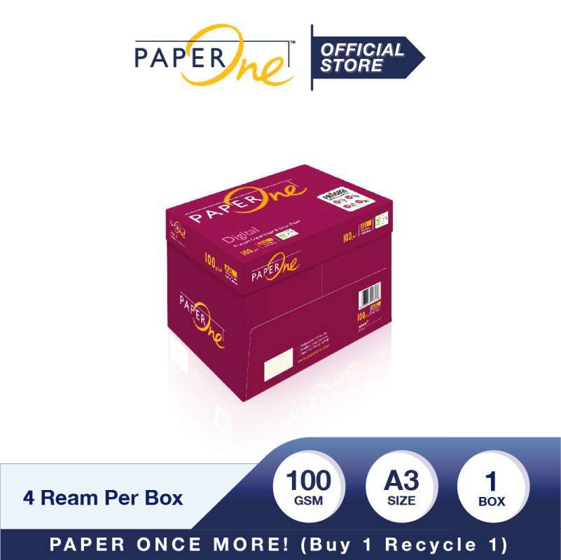 Promo PaperOne Kertas A3 100gr Digital 1 Box (2000 lembar) Kertas HVS ...