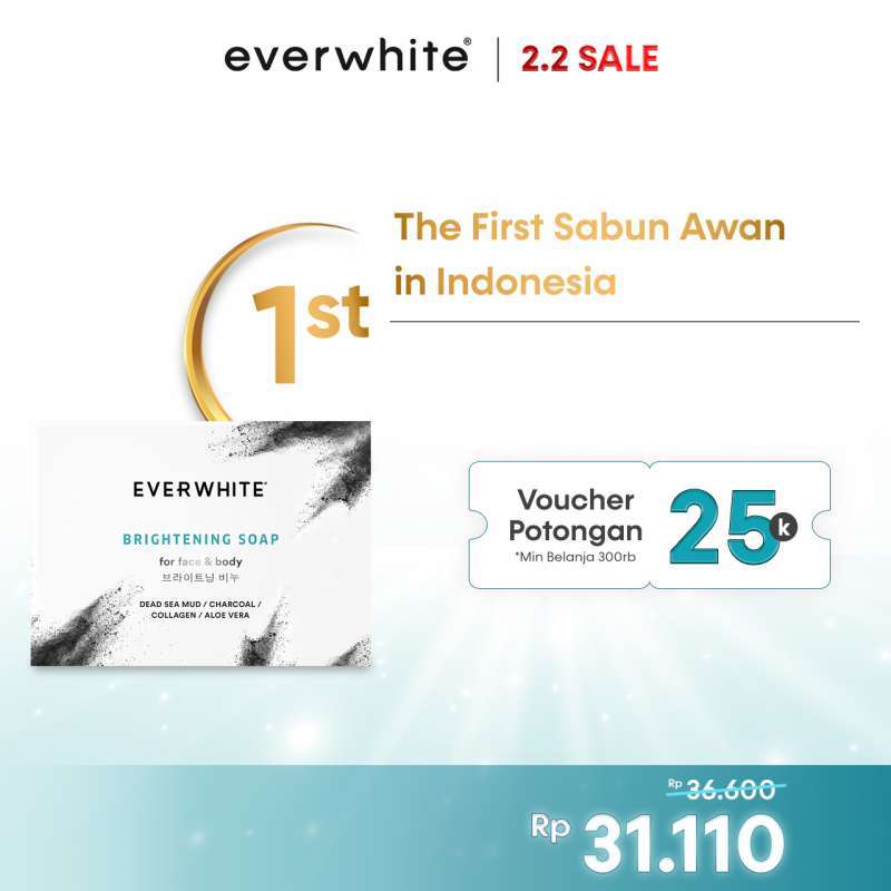 Promo Everwhite Brightening Soap Diskon 11% di Seller Everwhite ...