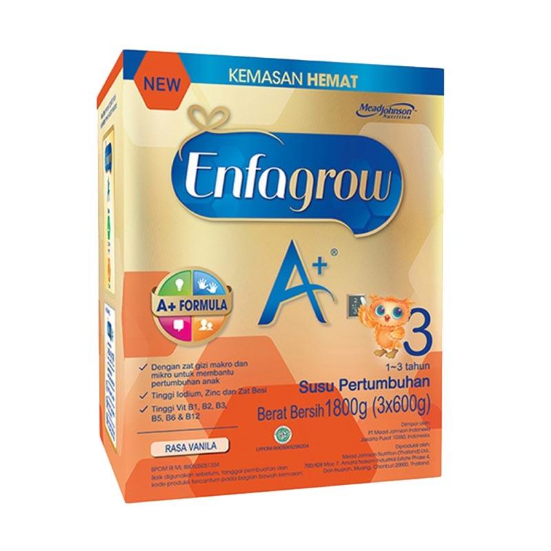 Jual Enfagrow A+ Tahap 3 Susu Formula - Vanila [1800 g] di Seller Yuza ...