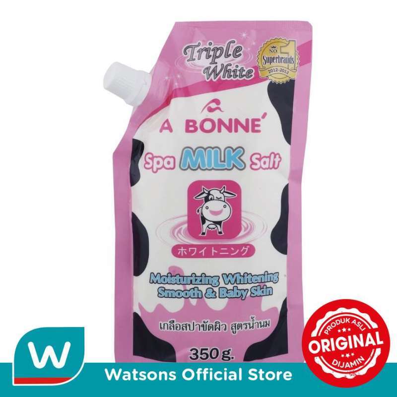 Jual A BONNE' Spa Milk Salt Pouring Cap Scrub Badan [350 g] di Seller ...