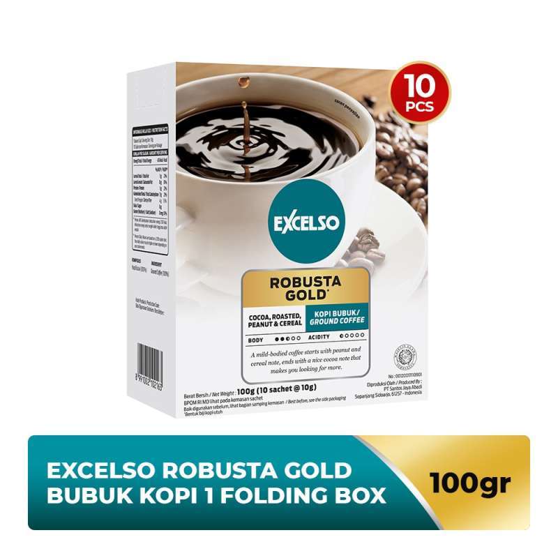 Jual Excelso Robusta Gold (Isi 10 Sachet x 10 Gram) - Folding Box di ...