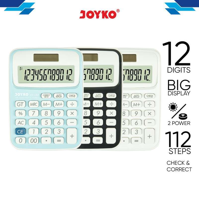 Jual Joyko CC-32 Check Correct Kalkulator [12 Digits] di Seller JOYKO ...