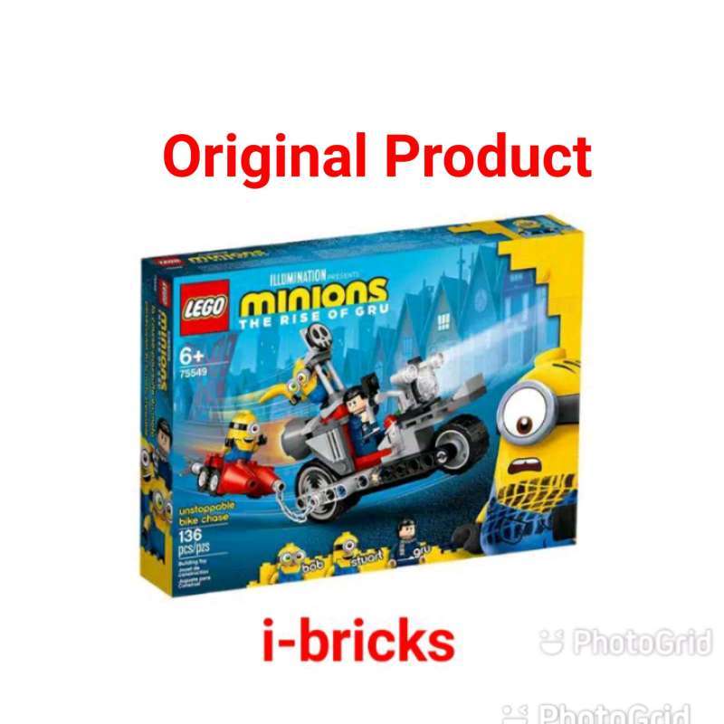 Jual Lego 75549 Minions Unstoppable Bike Chase Blocks & Stacking Toys ...