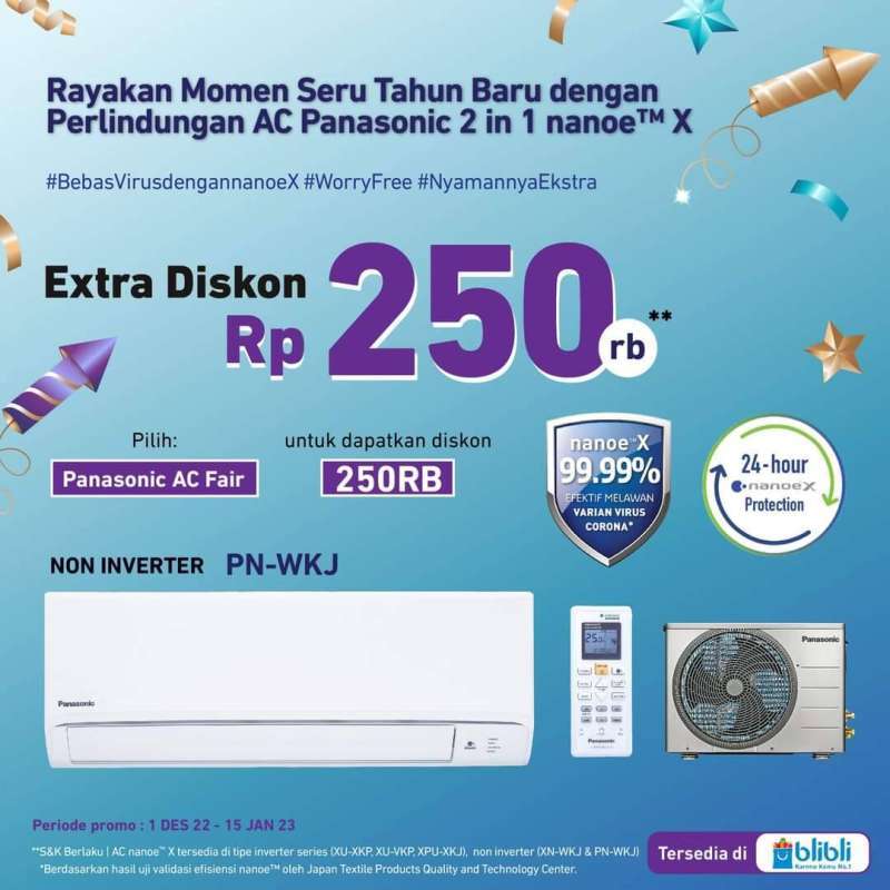 Promo Panasonic Ac Split Standard 1pk - Cs/cu Yn9wkj Diskon 8% Di Seller Wahana Super Official ...