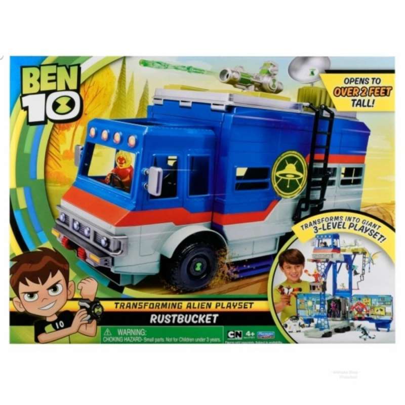 Promo Mobil Mainan Ben 10 Rustbucket Car Transforming Vehicle Playset ...