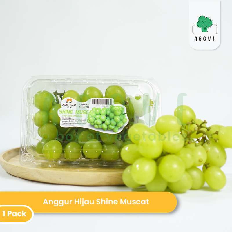 Jual Anggur Hijau Shine Muscat 1 (pack/450-500g) - Buah Above Di Seller ...