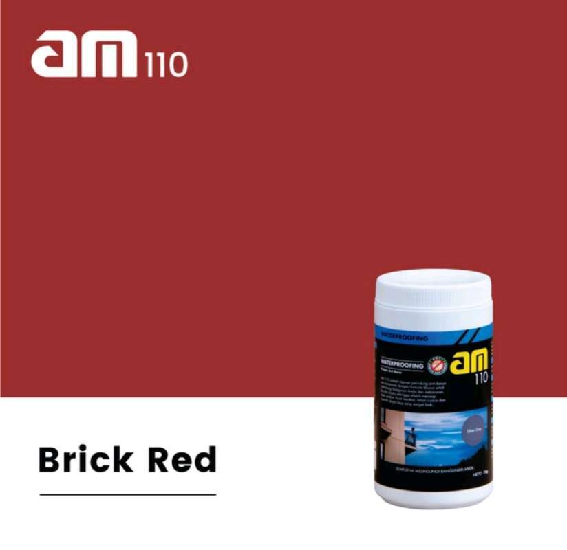 Jual AM 110 Cat Waterproofing Pelapis Anti Bocor 1kg (Brick Red) di ...