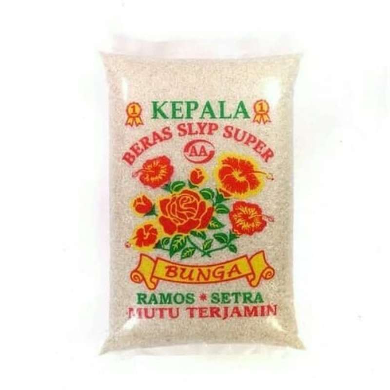 Jual Beras Bunga Cap Kembang Eceran 1 Kg Kemas Ulang Kantong Plastik ...