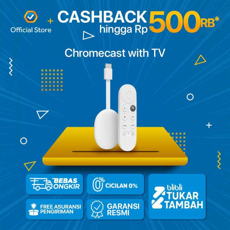 Jual Google Chromecast / Chrome Cast 4 With Google Tv / Android Tv Di ...