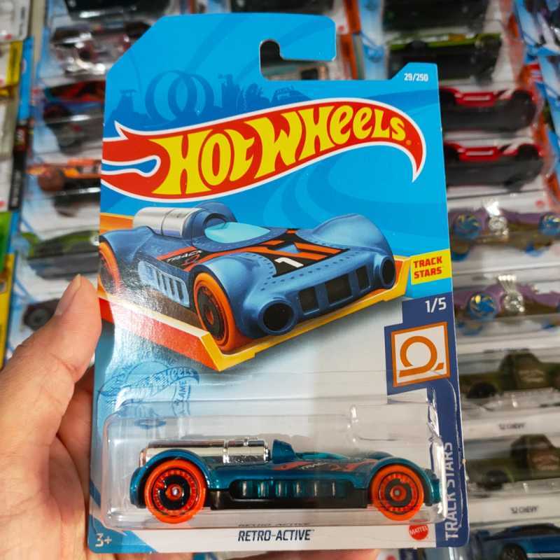 Jual Hot Wheels Hotwheels Retro Active Biru Blue Track Stars di Seller ...