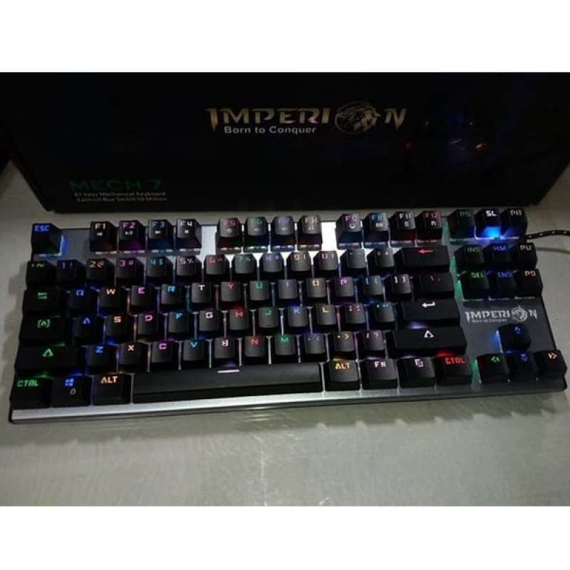 Jual Imperion Gaming Keyboard Mech 7 Mechanical TKL RGB Game gamer ...