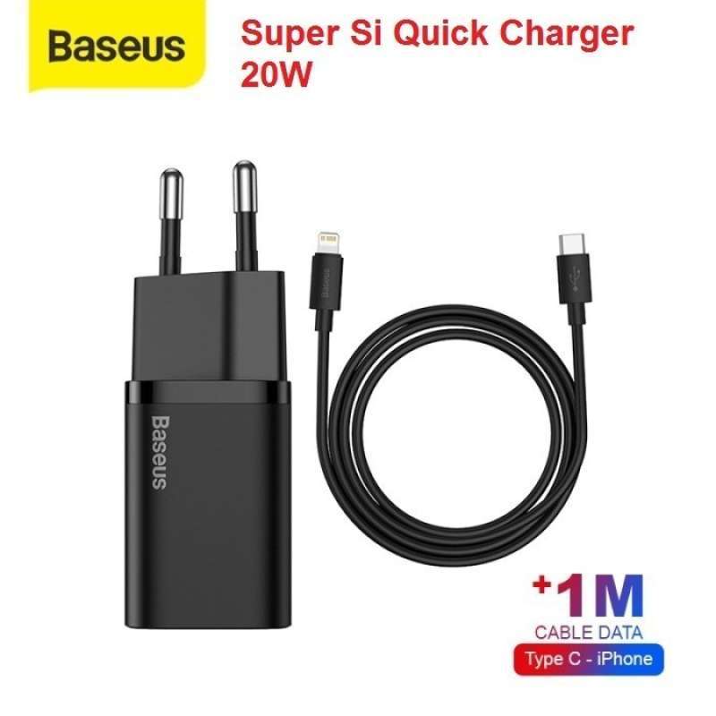 Promo Baseus Charger SUPER SI 1C Adaptor + Kabel iPhone 12 Pro Max 20W ...