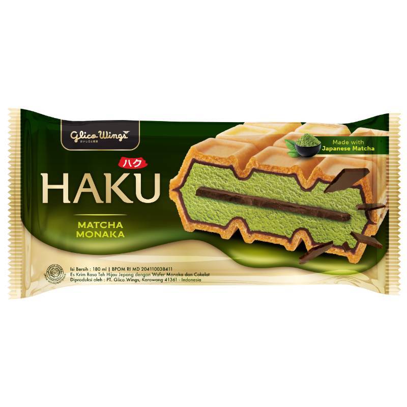 Promo Haku Monaka Matcha [180 ml] Diskon 8% di Seller Glico Wings Ice ...