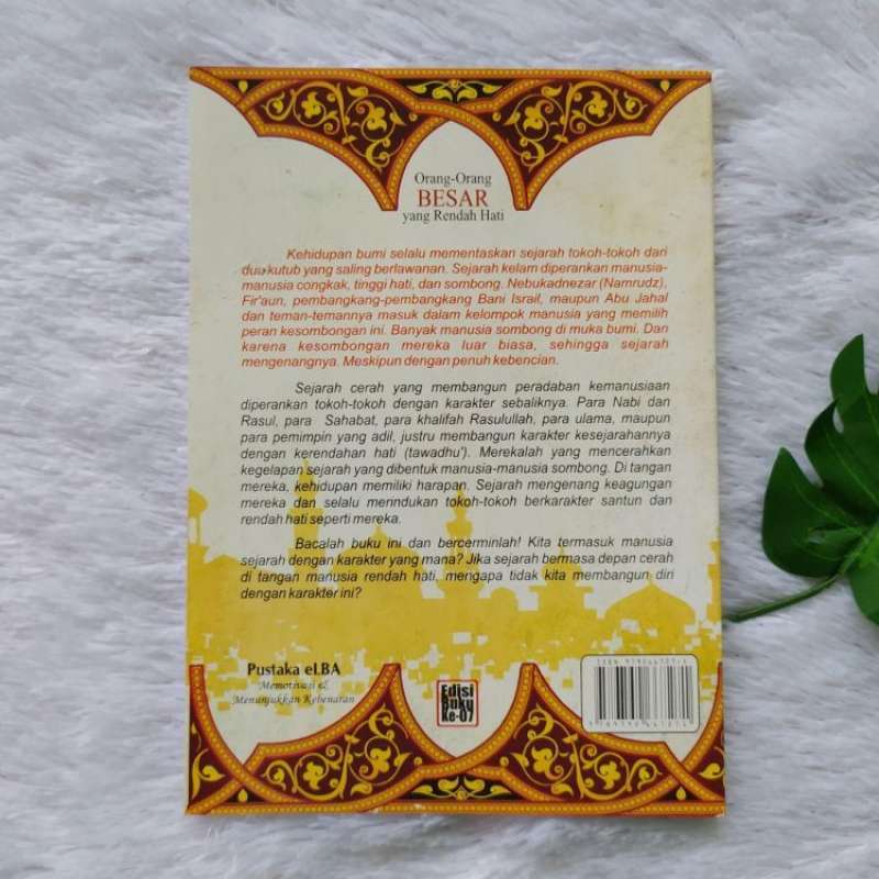 Jual Pustaka Elba Buku Orang-orang Besar Yang Rendah Hati Buku Religi ...