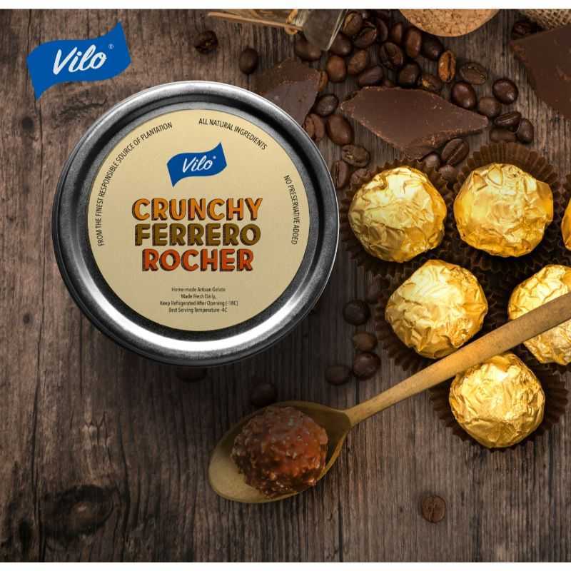 Jual VILO Gelato Crunchy Ferrero Rocher [500 mL] di Seller Vilo Gelato ...