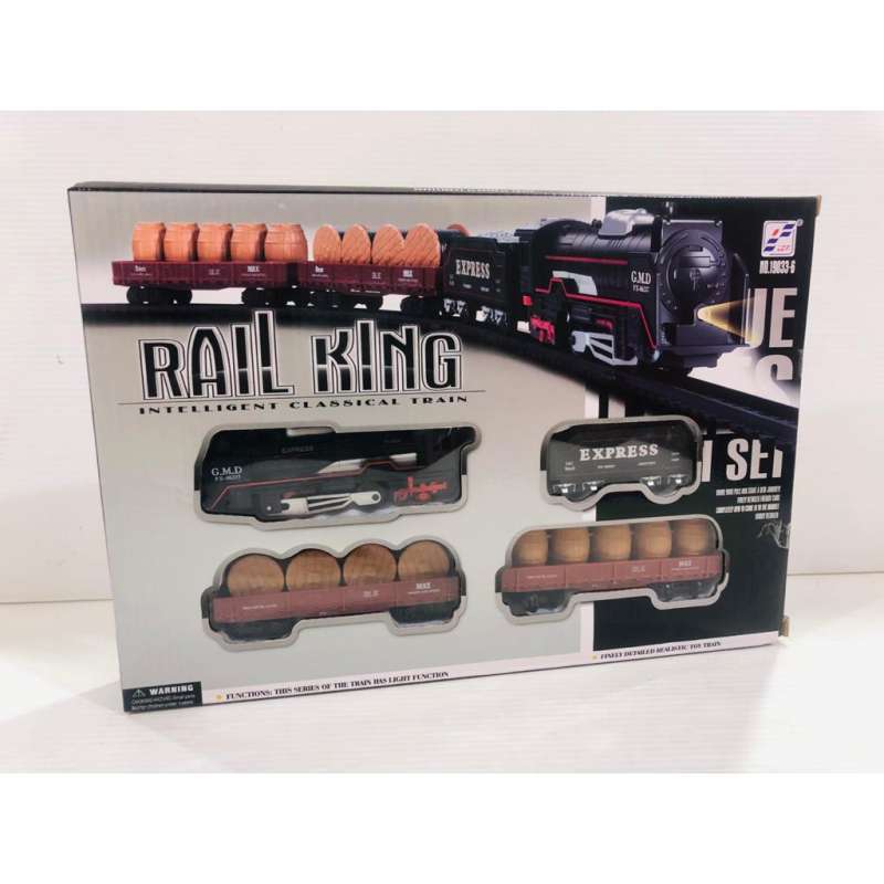 Jual Mainan kereta rel rail king train set classic train set 12237 ...