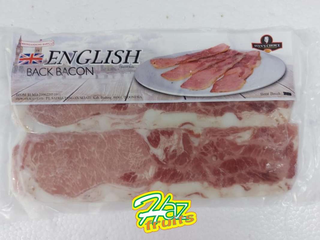 Jual Sven's Choice Sven ENGLISH BACK BACON Pork Bacon Babi 250gr di ...