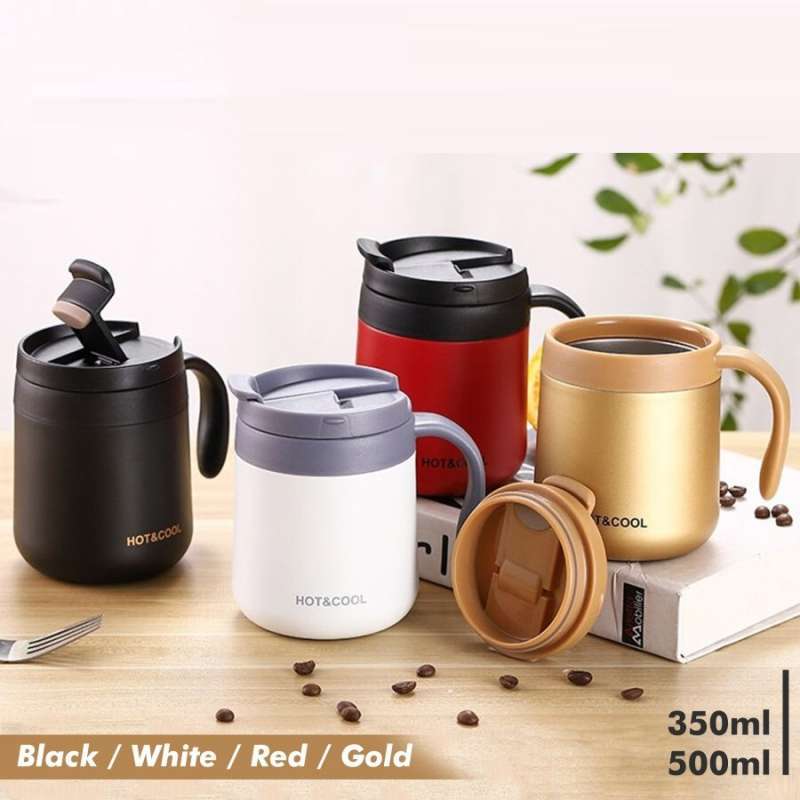 Jual tumbler coffee mug termos air double wall / thermos cup minuman ...