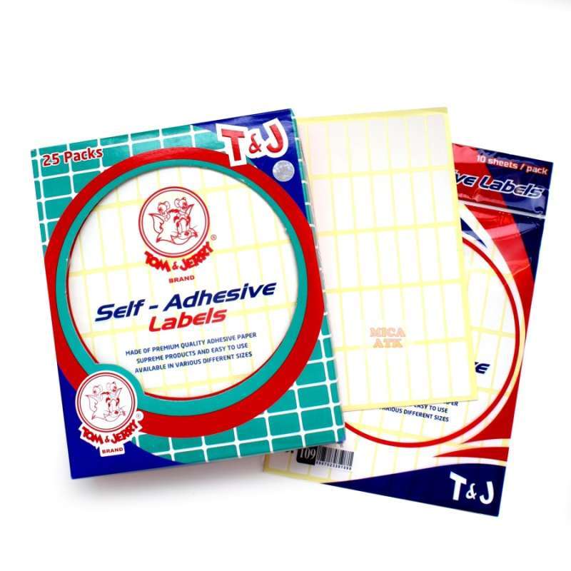 Jual TOM & JERRY Label Paper No. 109 [ PAD ] - Putih di Seller Mica ATK ...