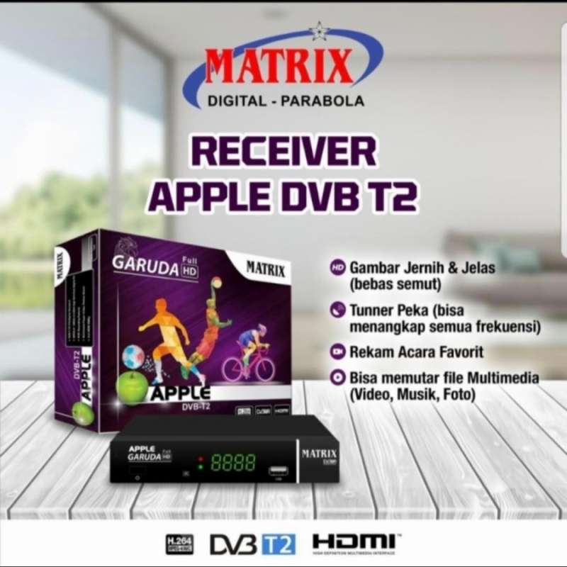 Jual Receiver Tv Set Top Box Matrix Garuda Dvb T2 Digital Garansi 1 ...