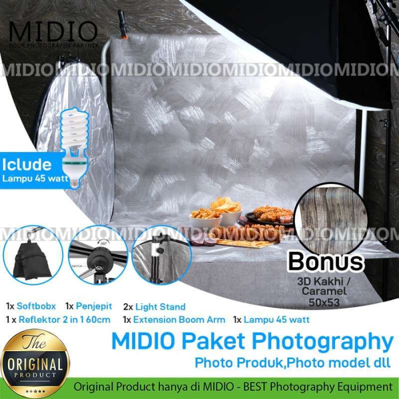 Jual Paket Foto Studio Makanan Midio M-ps03 Perlengkapan Foto Studio ...