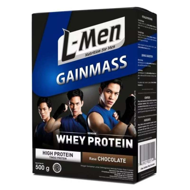 Promo L-men Gain Mass 500gr Lmen Gainmass Susu Whey Protein Suplemen ...