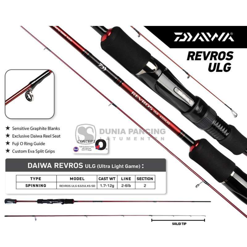 Jual Joran Daiwa Revros Ulg 632ulxs || Ultra Light || Ring Fuji Di Seller Dunia Pancing ...