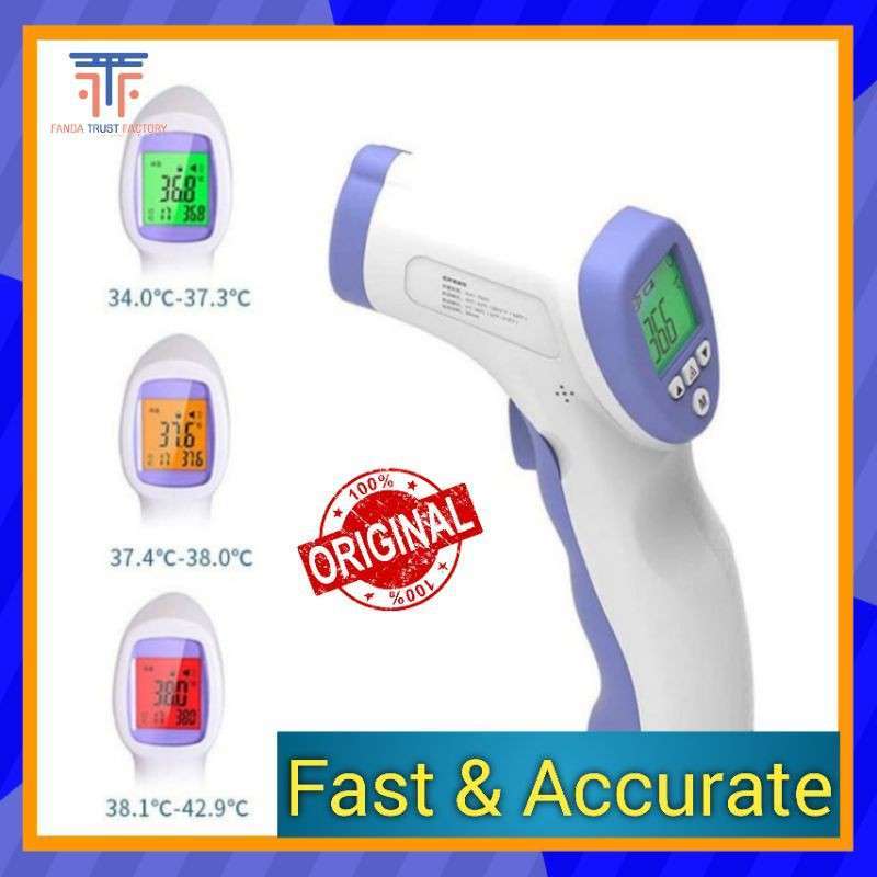 Jual Thermometer Gun Digital Infrared Alat Pengukur Suhu Tubuh Laser Original Thermogun Pengukur ...