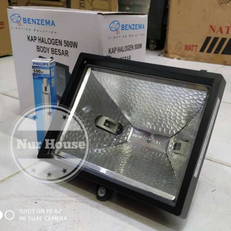 Jual lampu sorot halogen 500 watt 300 watt halolite philips benzema ...