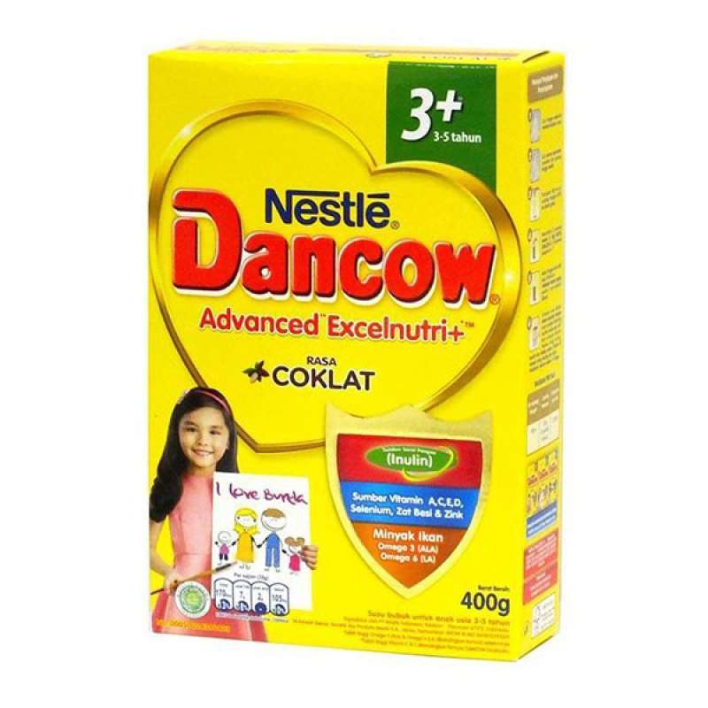 Jual DANCOW CHOCO PREBIO 3 plus BOX 400g di Seller Hypermart Solo Grand ...