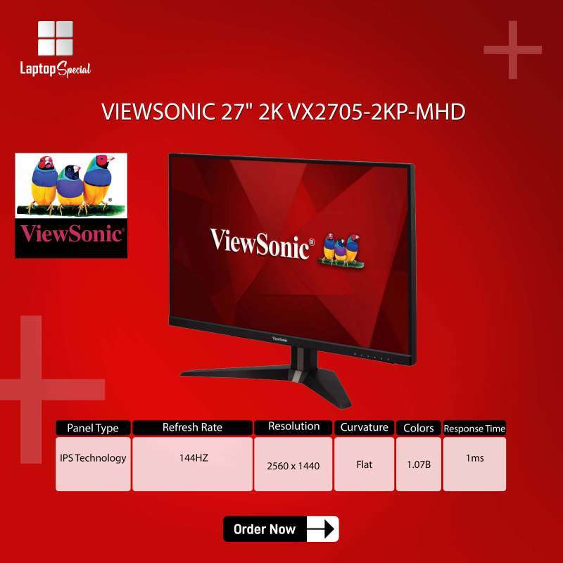 Jual Monitor View Sonic 27 2K VX2705-2KP-MHD IPS 144Hz 1ms Dual Speaker ...