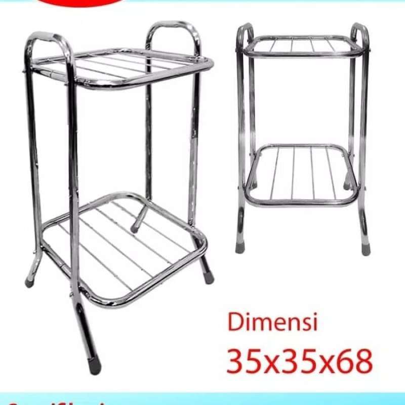 Jual Rak Dispenser Galon Stainless Susun 2 | Kaki Dispenser Galon (Kode ...