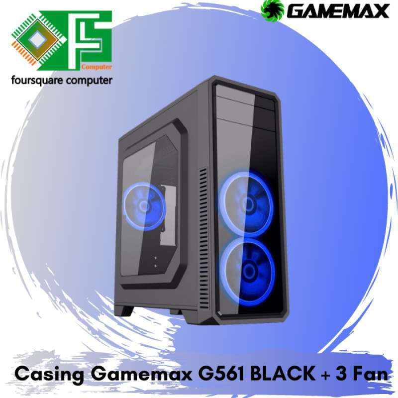 Jual Pc Casing Gamemax G Black Fan Casing Atx Matx Casing Gaming Pc Casing Di