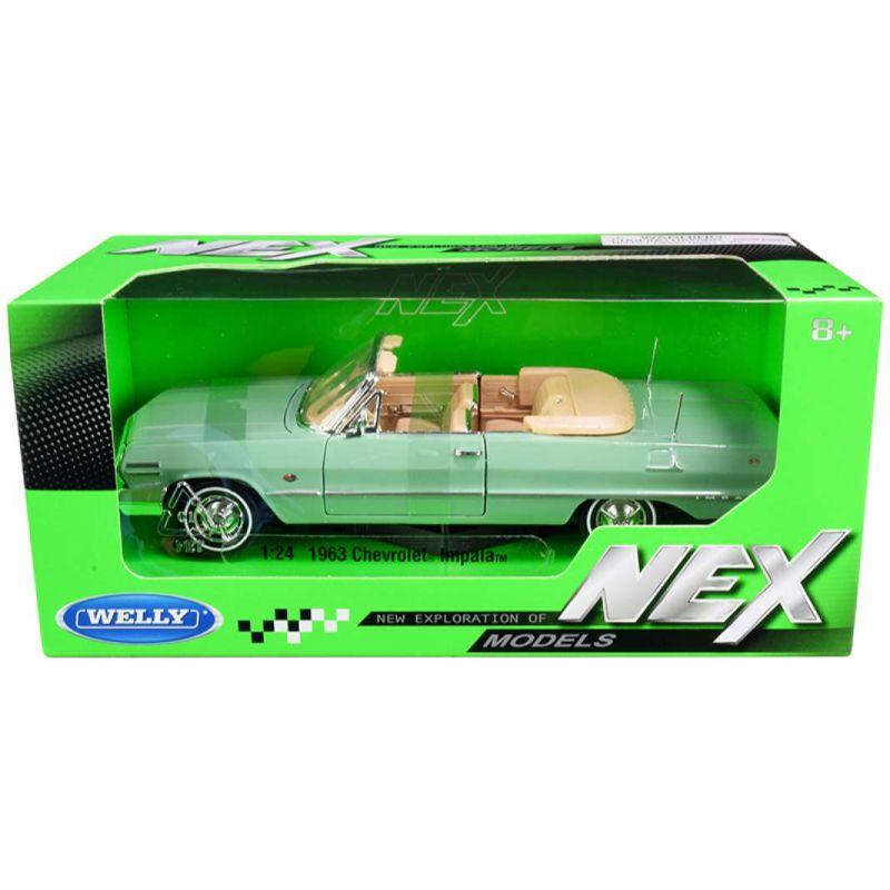 Jual 1963 Chevrolet Impala Convertible Light Green \NEX Models\ 1-24 ...