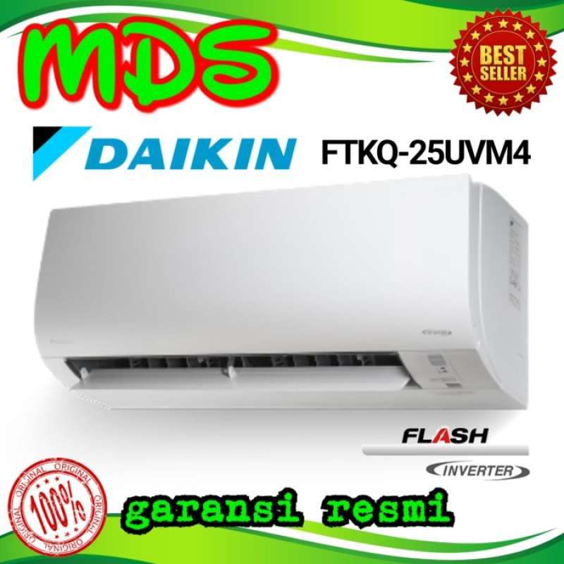 Jual AC DAIKIN 1pk FTKQ 25 + pasang instalasi FLASH INVERTER 1 pk THAILAND (Kode 001) di Seller ...