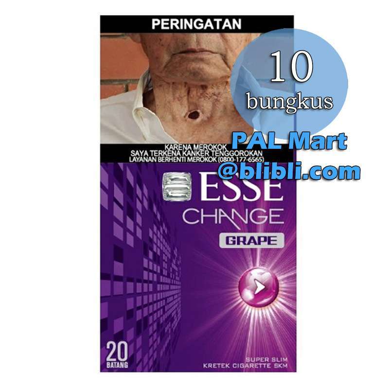 Jual ESSE CHANGE Grape 20 Rokok [1 slop/ 10 bungkus @ 20 batang] di ...
