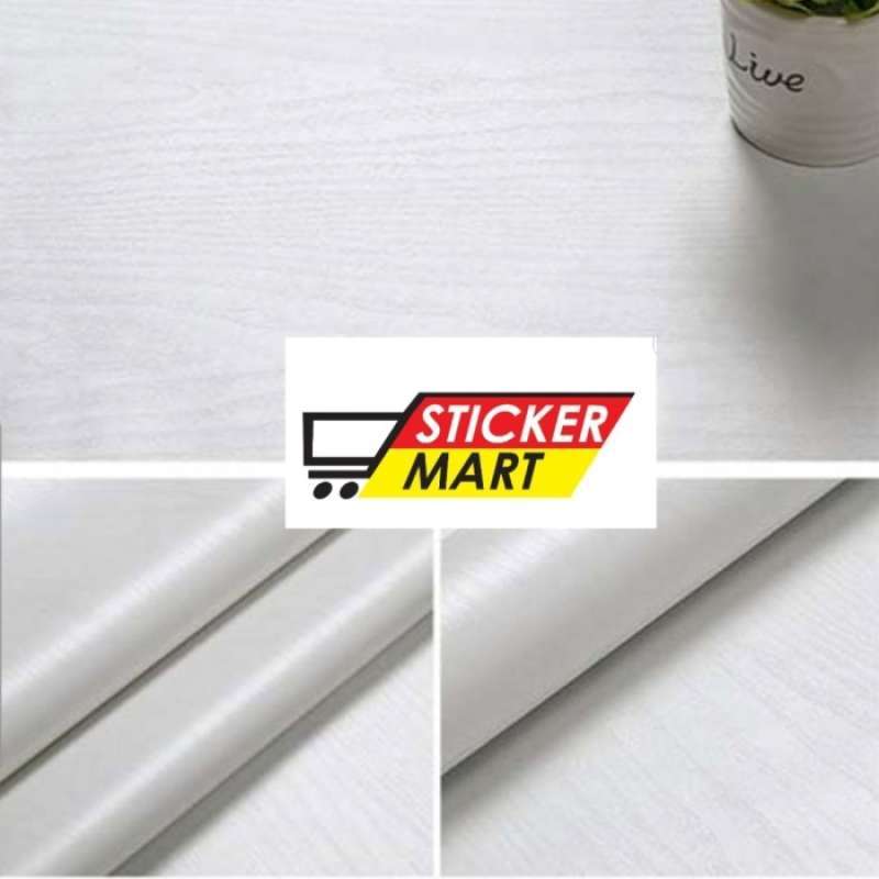 Jual Sticker Meja Pintu Dinding Wall Sticker Wood White Kayu Putih Di ...