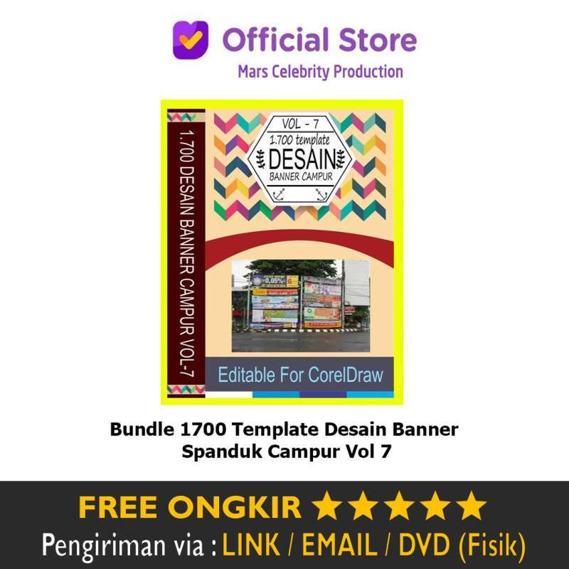 Jual Bundle 1700 Template Desain Banner Spanduk Campur Vol 7 Rool Up X ...