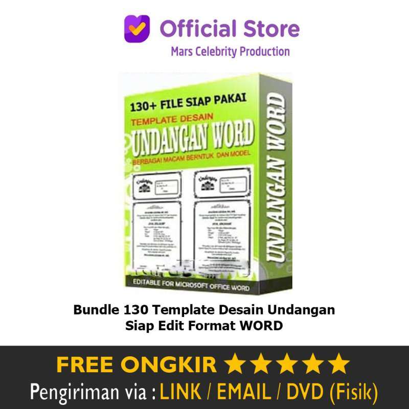 Jual Bundle 130 Template Desain Undangan Design Siap Edit Format WORD ...
