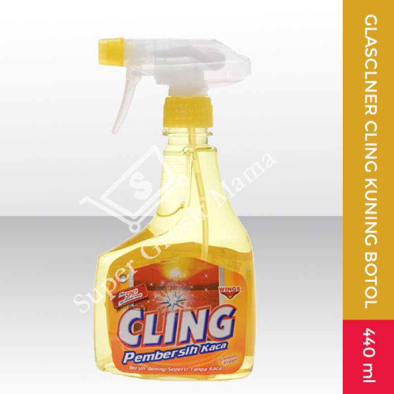 Jual Glasclner Cling Kuning Botol 440 Ml Di Seller Halo Mart - Kassi ...