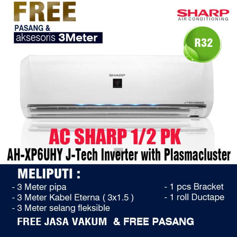 Jual AC SHARP INVERTER PLASMACLUSTER 1/2PK - 1PK Tipe XP - UHY di Seller distributoracjakarta ...