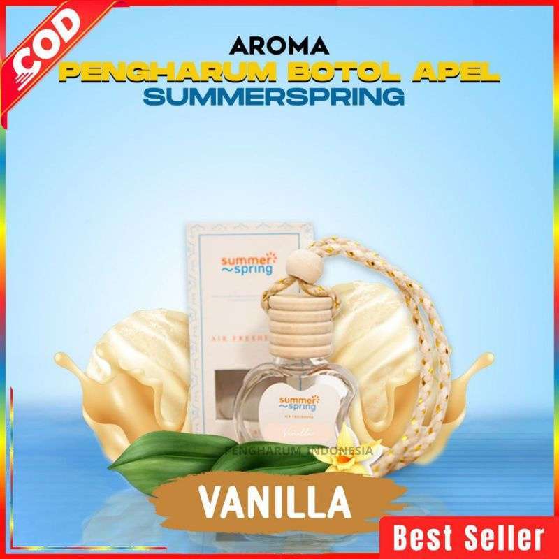 Jual Ruangan Parfum Mobil Gantung Botol Apel Vanilla Pewangi Kamar ...