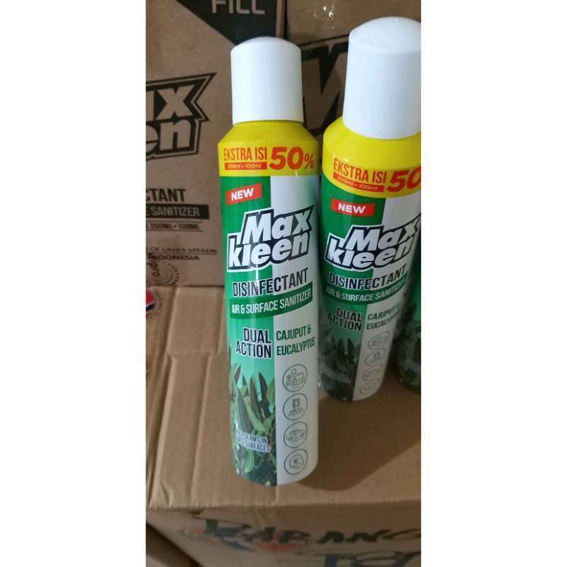 Jual Max Kleen Disinfectant Air & Surface Eucalyptus Ekstra 50%(200ml ...