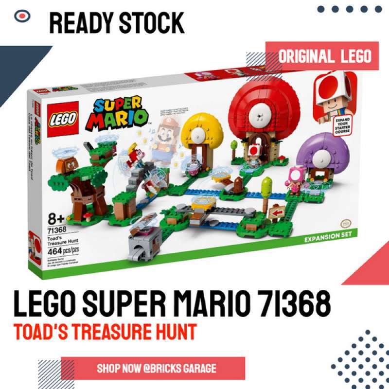 Jual LEGO 71368: Super Mario Toad's Treasure Hunt - Expansion Set di ...