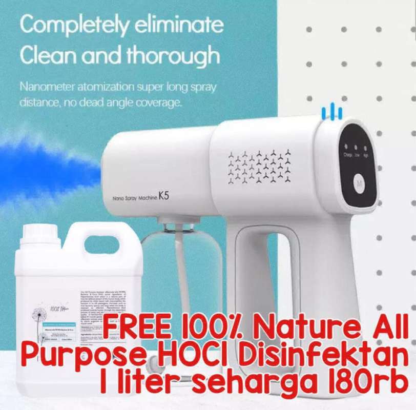 Jual Nano Spray Steam Gun Disinfectant UV Lights Alat Fogging ...