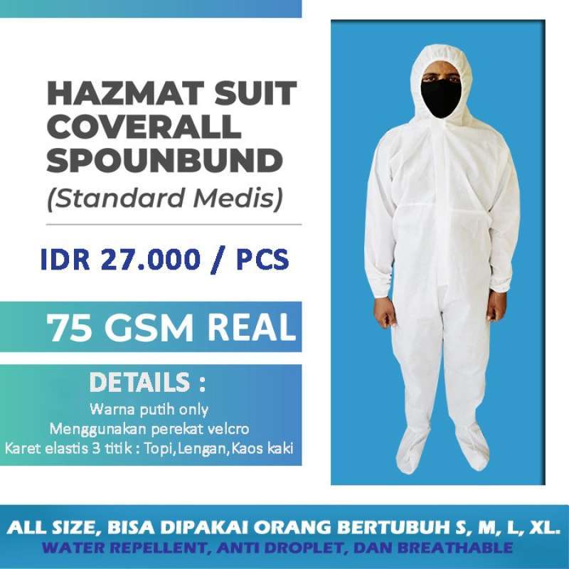 Promo Baju APD Hazmat / Baju APD Coverall Termurah Diskon 5% di Seller ...