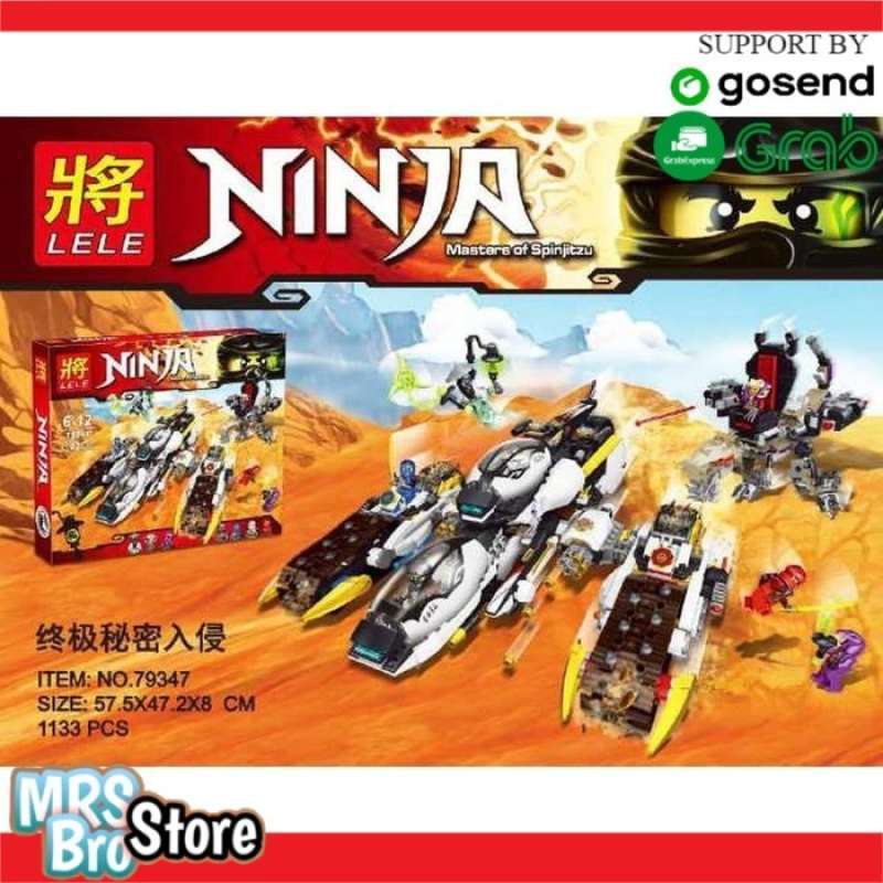Jual LEGO BRICK NINJAGO NINJA GO ULTRA STEAITH RACER LELE 79347 di ...