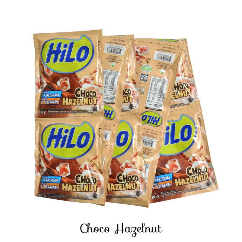 Jual HiLo Minuman Serbuk Tinggi Kalsium Rasa Choco Hazelnut Renceng Isi ...
