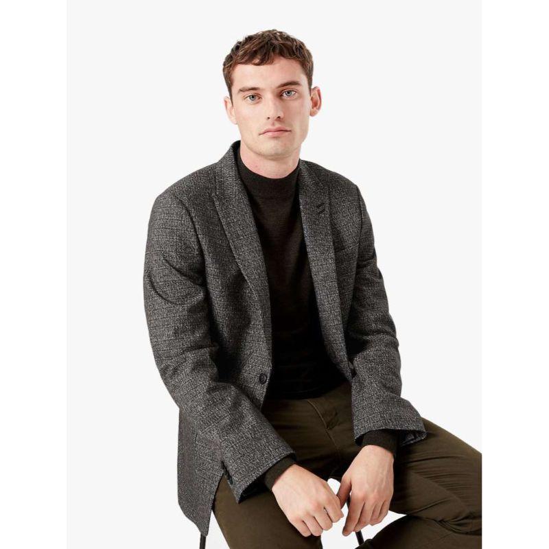 Jual Marks & Spencer - Jaket Pria - Charcoal Slim Fit Checked Jacket ...