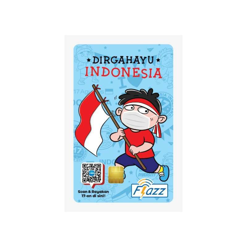 Jual Kartu Flazz Limited Edition Dirgahayu Indonesia Berlogo Baru 2021 ...
